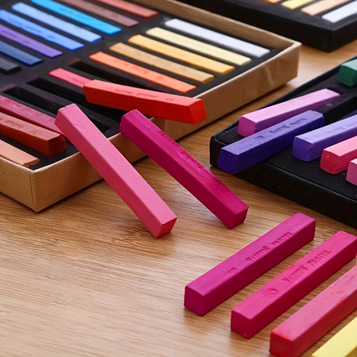 12/24/36/48 Colors Professional Soft Pastels Set,Chalk Pastel Sticks ...