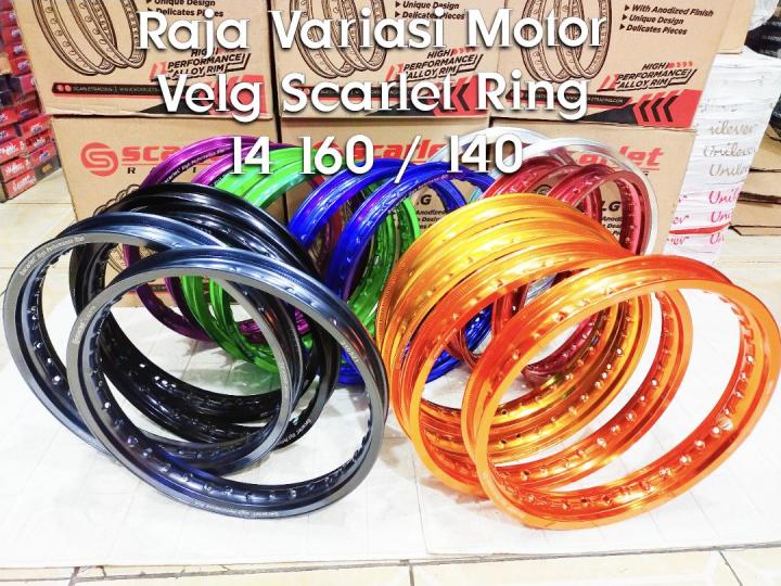 Scarlet Racing Velg Jari Jari Ring 14 160 / 140 Hole Lubang 36 ...