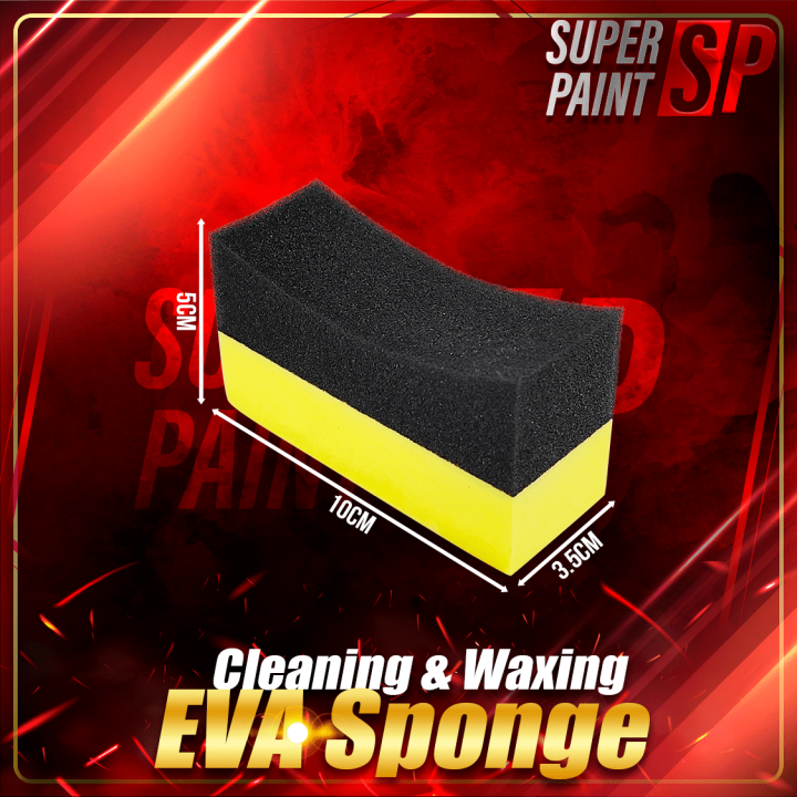 Tyre U Shape Sponge Waxing Arc Edge Sponge Span Cuci Tayar Kereta Car ...