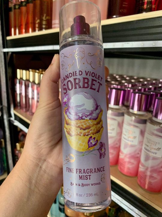 BBW / CANDIED VIOLET SORBET / BODY MIST | Lazada PH