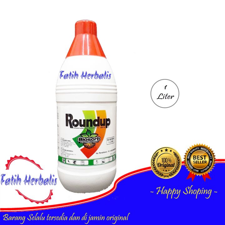 ROUNDUP HERBISIDA 486SL 1 LITER Obat Pembasmi Rumput Dan Gulma | Lazada ...