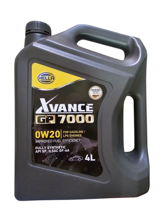 HELLA ENGINE OIL 0W20 SN FULLY SYNTHETIC 4Liters Minyak Hitam (Made In ...