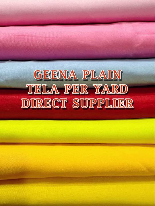 Geena Pongee PLAIN Tela PER YARD | Lazada PH