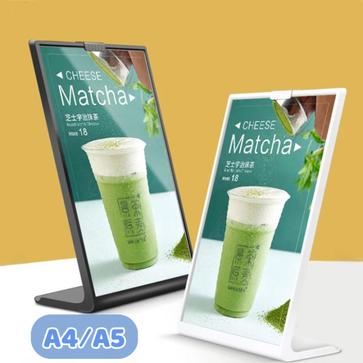 Restaurant Desktop Display Billboard Acrylic Milk Tea Menu Price Sign ...
