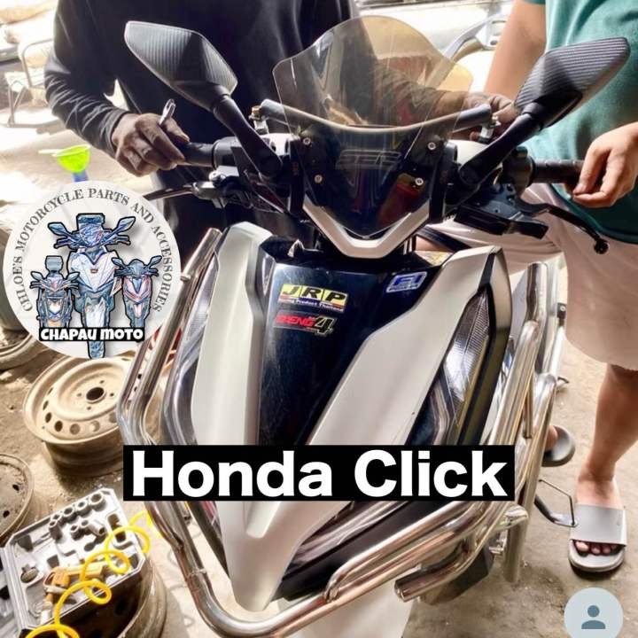 Honda Click V2 / V3 125 i 150 i SIDE MIRROR WITH BRACKET AND VISOR ...
