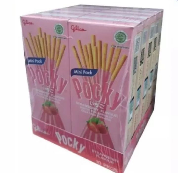 POCKY MINI STICK STRAWBERRY 22 gram 1 pack isi 10 pcs | Lazada Indonesia
