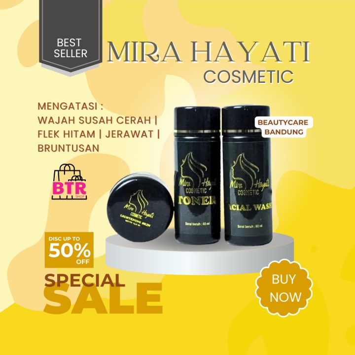 MH skincare Mira hayati cosmetic whitening skin bpom paket basic ...