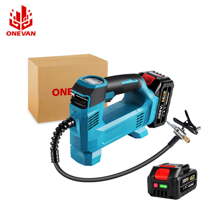 ONEVAN High Pressure Rechargeable Cordless Inflatable Pump Car Air Pump ...