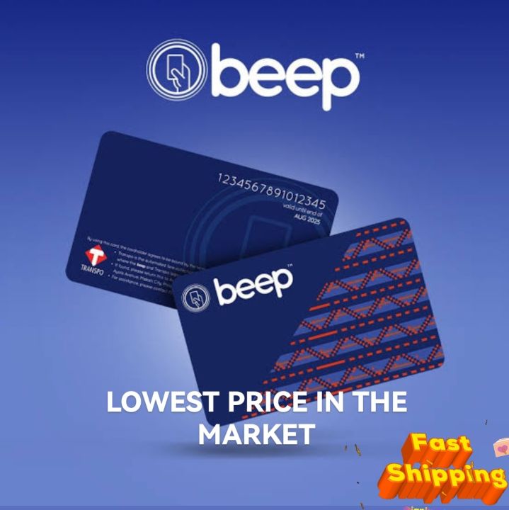 Beep Card with ₱20 Load for LRT1 LRT2 MRT3 P2P Buses & Modernized PUVs ...