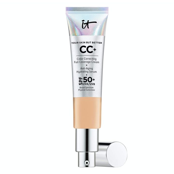 It Cosmetics CC+ Cream SPF50 32ml Full Cover Medium Light Base Liquid ...