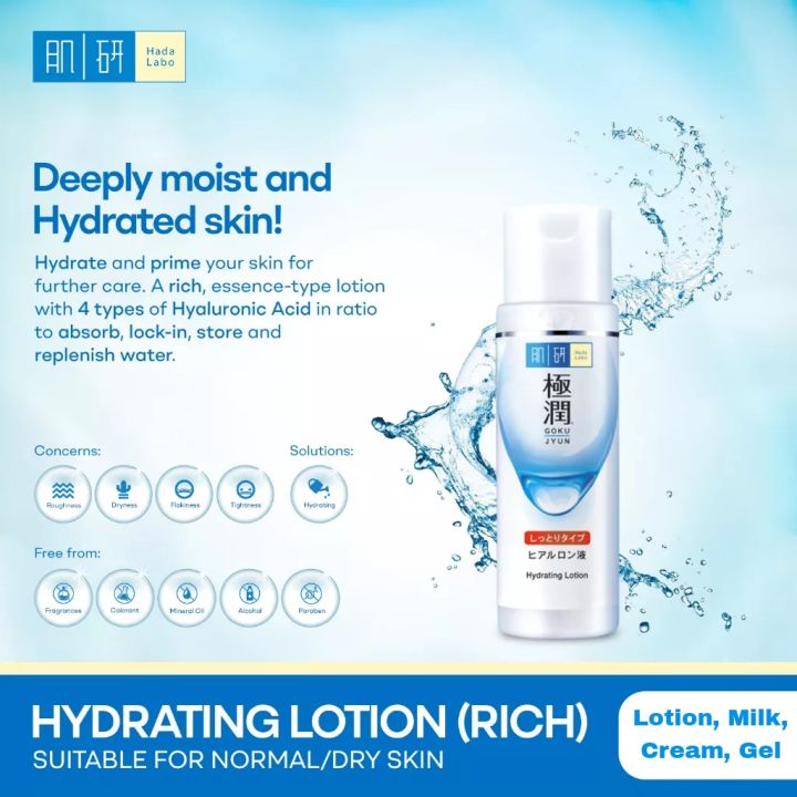 Rohto Hada Labo Hydrating Lotion | Gokujyun Hyaluron | Lazada PH