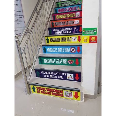 STIKER TANGGA CUSTOM WATERPROOF ANTI AIR | Lazada Indonesia