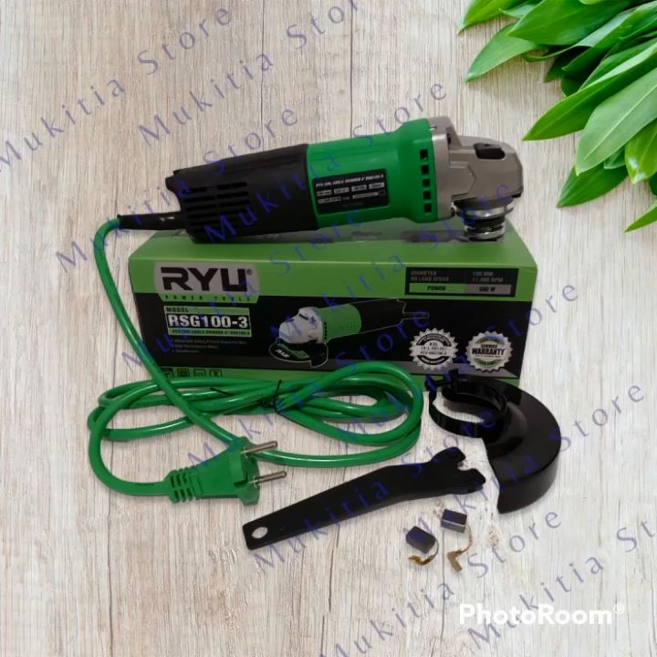Mesin Gerinda Tangan Tekiro Ryu 4" Disc Angle Grinder Gerinda Ryu Gurinda RYU RSG 100-3 RSG100-3 ...