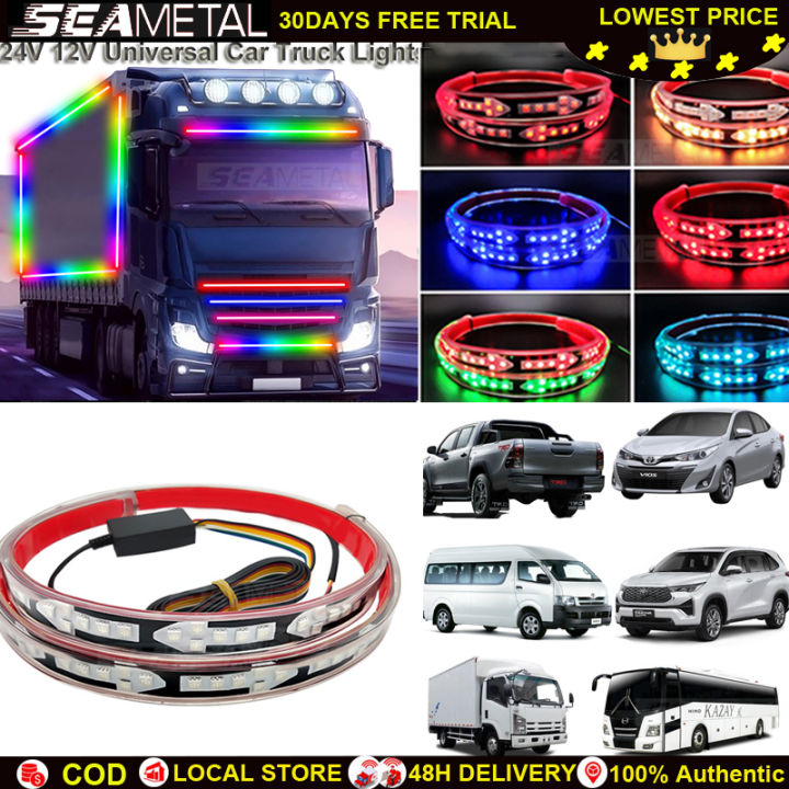 SEAMETAL LED Lights for Truck 12V 24V Universal Waterproof RGB Flashing ...
