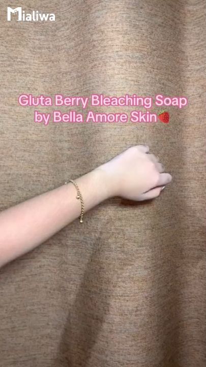 10 Pcs Gluta Berry Bleaching Soap By Bella Amore Skin, Sabon Pampaputi ...