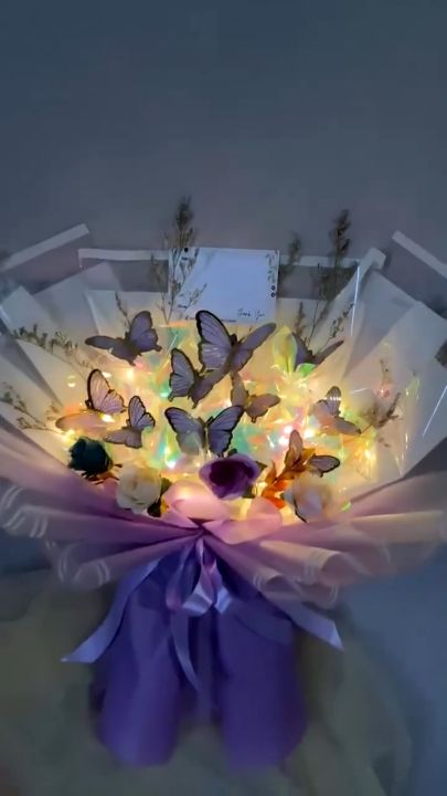hiasan kupu-kupu buket toper kue butterfly bouquet | Lazada Indonesia
