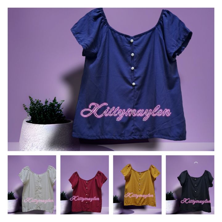 Anna blouse | Lazada PH: Buy sell online Blouses with cheap price ...