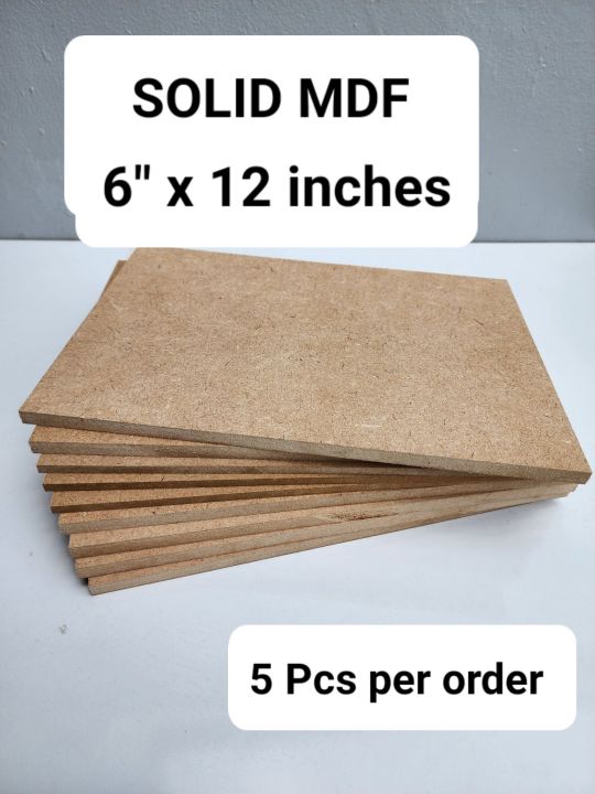 Solid MDF - 5 pcs - 6" x 12" | Lazada PH