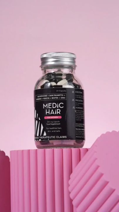 Medic Hair for Women Hair Regrowth Food Supplement - 60 capsules ...