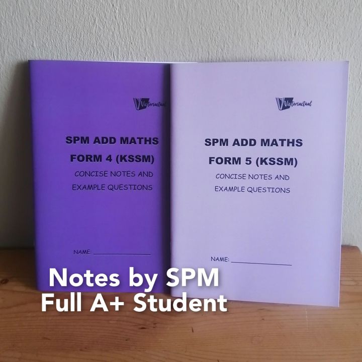 A+ SPM KSSM 2022 Add Maths Notes Formulas Form 4 and 5 victoriactual ...