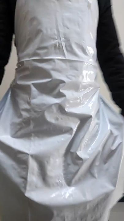 Apron for white food factory use PVC waterproof apron for baking ...