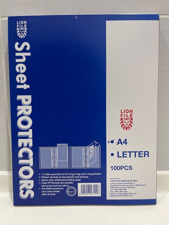 Sheet Protector Refill 100’s | Lazada