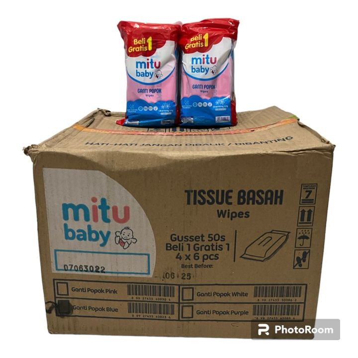 Mitu Tisu Tissue Tissu basah buy 1 get 1 50+50 sheet Tisu murah ...