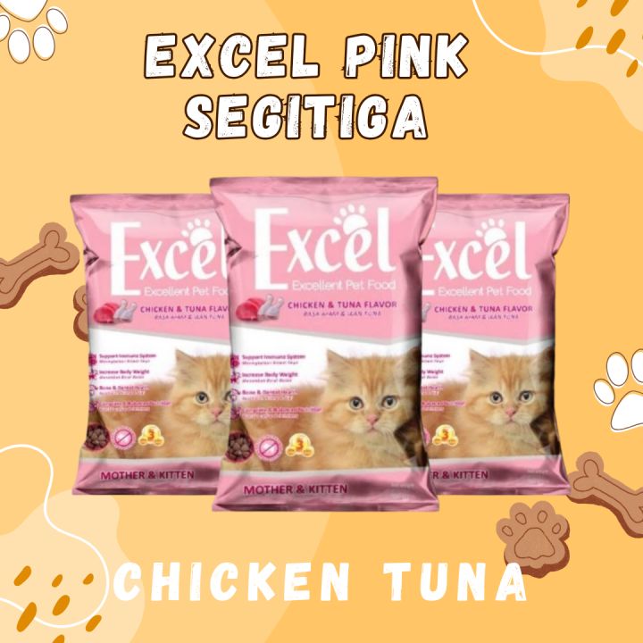Excel Pink Mother's and Kitten Ayam Tuna Segitiga | Lazada Indonesia