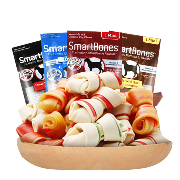 Smartbones Mini Bones with Real Chicken Beef Rawhide-Free Chews for ...