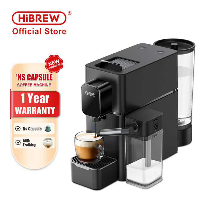 HiBREW Nes Capsule Coffee Machine Automatic Frothed Milk Cappuccino and ...