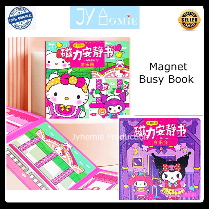 Kuromi Stickers Reusable Sticker Book Magnet Sticker for kids ...