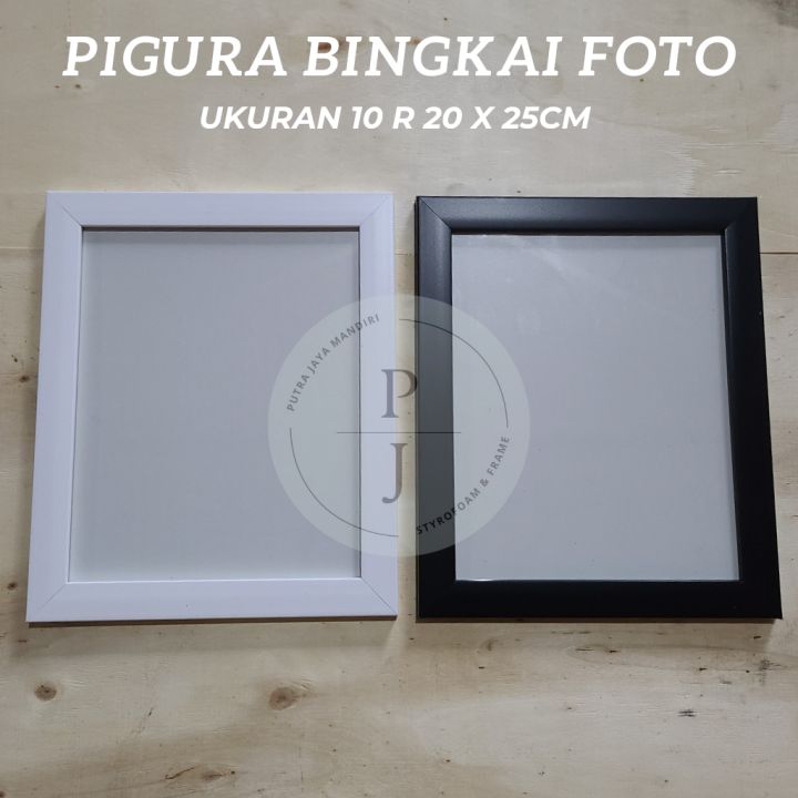 Bingkai Pigura Foto 10R 20 X 25Cm Minimalis Hitam Putih Sudah Pakai ...