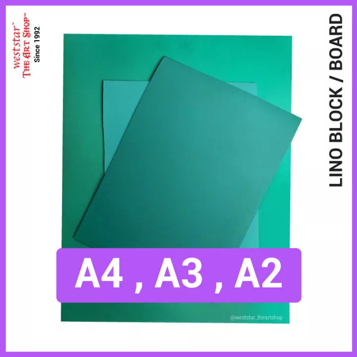 [WETAS] Lino Board A4, A3, A2 For Print Making Carving Board Lino Sheet ...