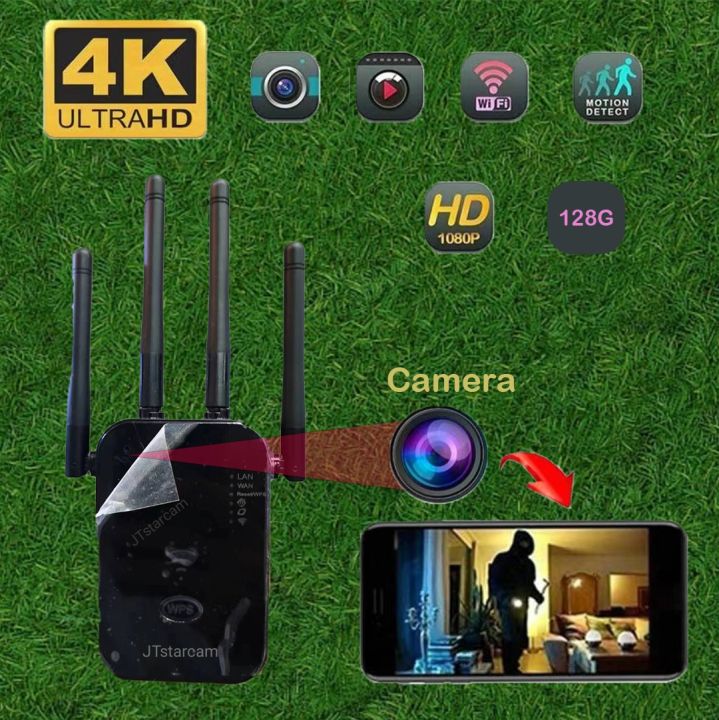 Spy router camera wifi FHD4K Spy ipCamera กล้อง 3in1 กล้อง แอบ ถ่าย ...