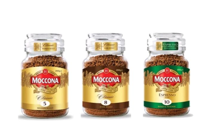 Moccona กาแฟมอคโคน่า กาแฟฟรีชดราย มีให้เลือก3สูตร ขวดแก้วขนาดใหญ่200 ...