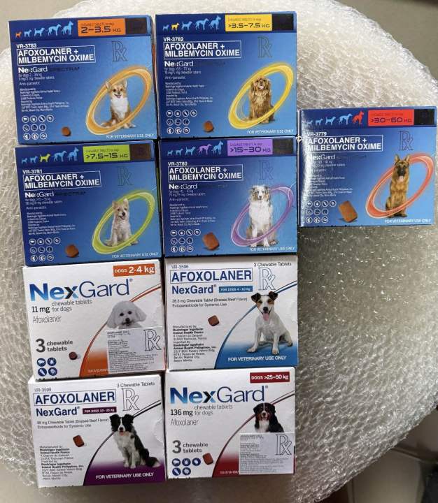 Nexgard and Nexgard Spectra chewable per BOX w/ STICKER (AUTHENTIC ...