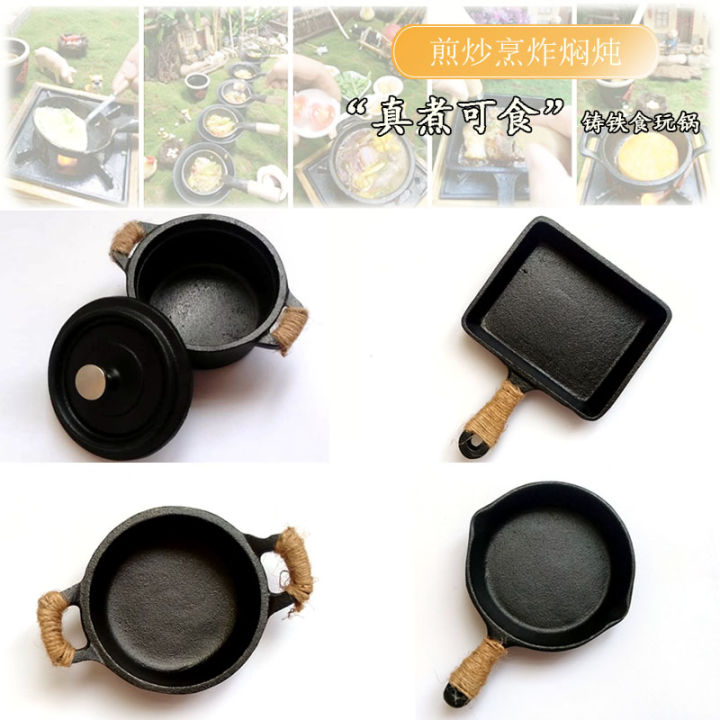 Mini Japanese Style Kitchen Cooking Utensils Set Iron Wok Non-coated ...