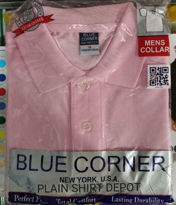 BLUE CORNER POLO SHIRT FOR MENS LT PINK | Lazada PH