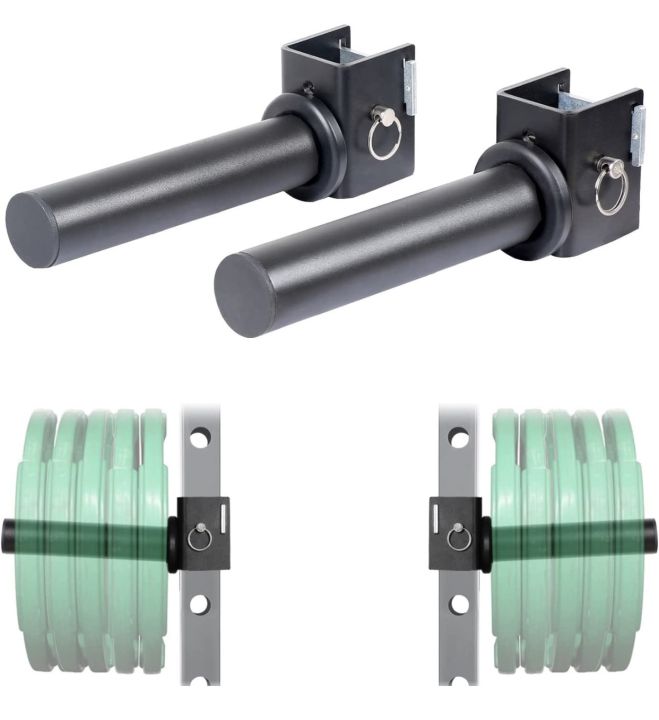 Sports Authority USA Olympic Weight Plates Holder Power Rack Attachment ...