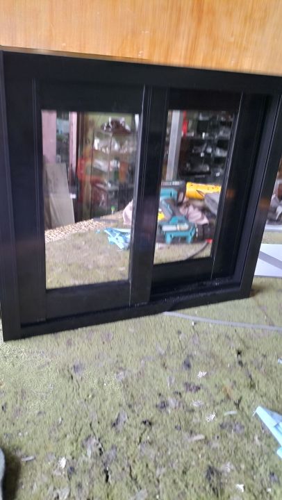 sliding window w/ screen reflictive glass analok frame size:h40cmxw ...