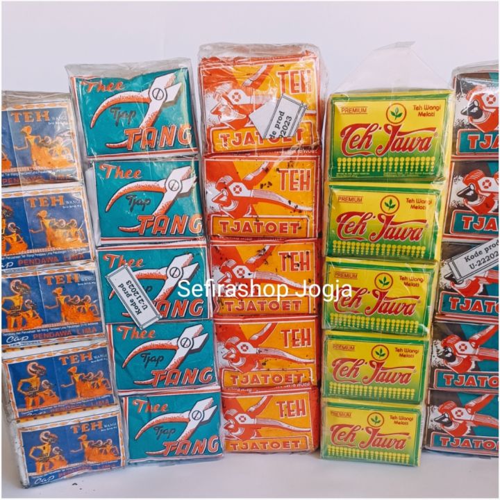 16 PILIHAN TEH TUBRUK BESAR 80 GRAM | Pendawa Goro Hijau Kuning Tjatoet 2 Tang Biru Poci Pecut ...