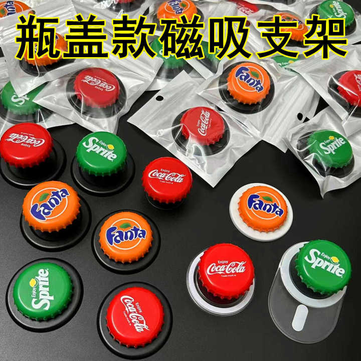 MagSafe Bubble Pop Shock Absorption Stand Coca Cola Sprite Fanta Cap ...