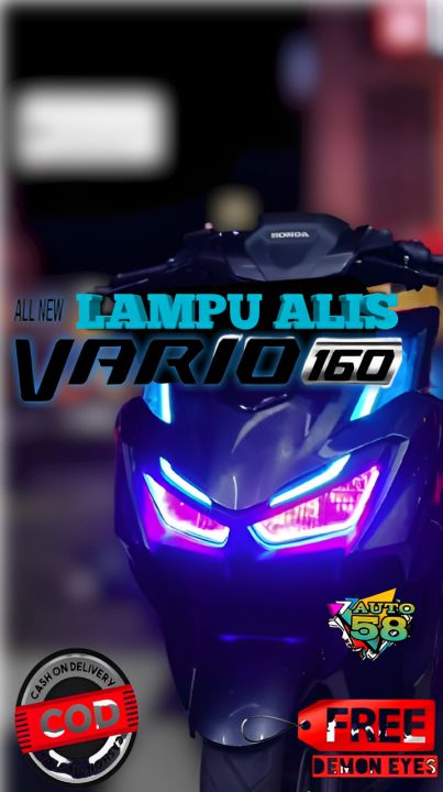 LAMPU ALIS VARIO 160 NEW FREE DEMON EYES LAMPU DRL LED VARIO NEW LAMPU ...