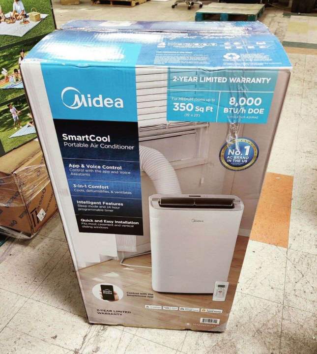 Midea 8,000 BTU DOE/ 12,000 BTU ASHRAE SmartCool Portable Air Conditioner | Lazada