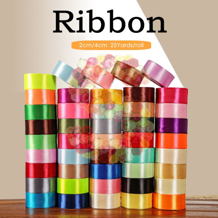 satin ribbon gift wrapping bouquet ribbon,gift packaging (25yards ...