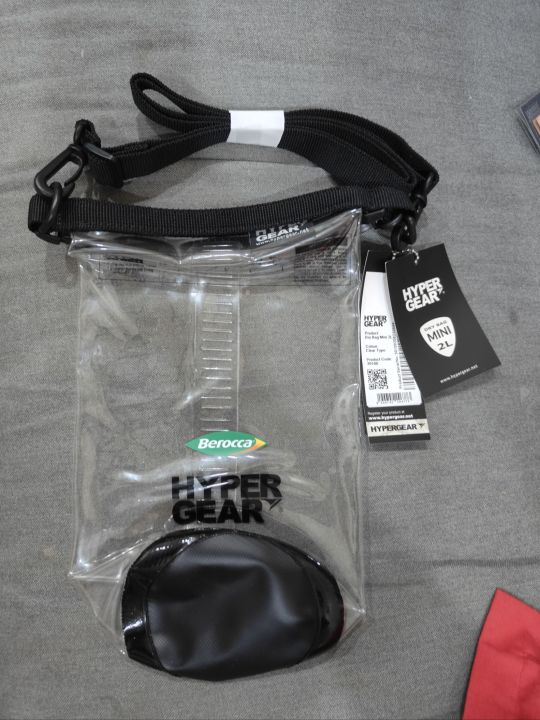 HYPERGEAR x (with logo BEROCA) DRY BAG 2L TRANSPARENT CLEAR | Lazada