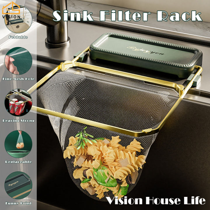 Vision Foldable Sink Drain Rack Kitchen Sink Filter Screen Disposable ...