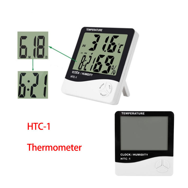 Thermometer Hygrometer Electronic Temperature Humidity Tester Meter ...