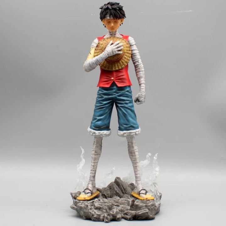 One Piece Anime Figure Luffy Figures Monkey D. Luffy Bandages Silence ...