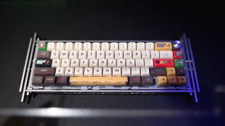 KeyTok 171 Key KDA Profile Happy Ape Dye Sub Keycap Set thick PBT for ...